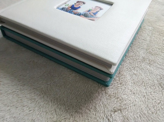 Square 12x12 Beautiful Leather Photo Albums Round Corner Inner Pages