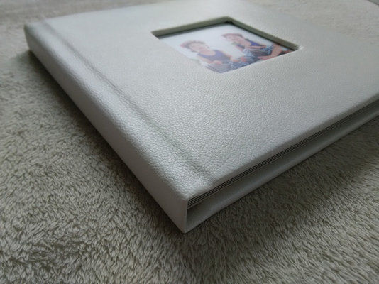 Classic 8x6 Professional White Leather Photo Albums for Wedding