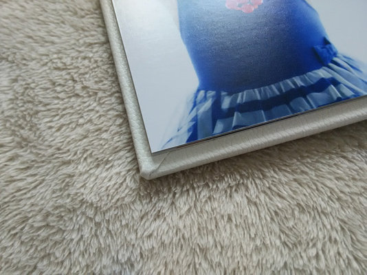 Flush Mount White Leather Children Photo Albums , Personalised Family Photo Books