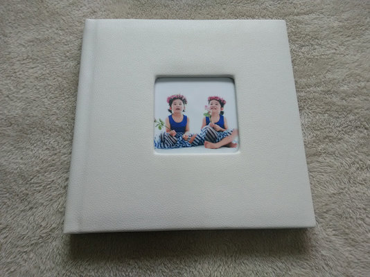 Classical White Leather Photo Albums , 10x10 Digital Photo Books