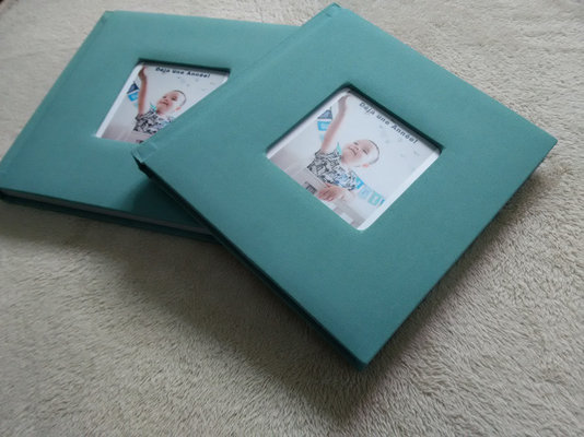 Company Anniversary 12x12 Fabric Covered Photo Album Waterproof