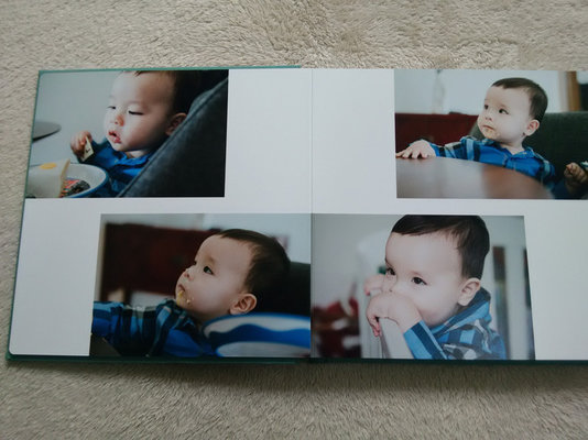 Unique Artwork Women Photo Book Flush Mounted 11 x 11 Fabric