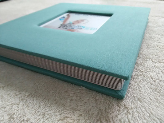 Wonderful 8 x 8 Holiday Fabric Covered Photo Album Round Inner Pages