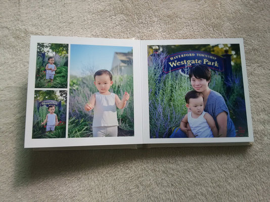 Modern 8x8 Apricot Leather Photo Albums For Friendship / Birthday