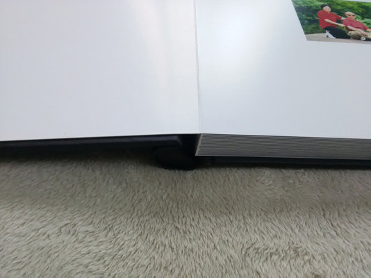 Classical Leather 10x14 Flush Mount Wedding Albums With Vertical PVC Pages
