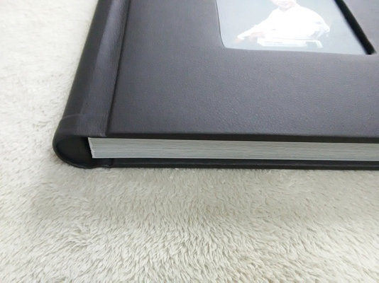 Modern Brown Baby Girl Photo Album Square Stain Resistant Flexible