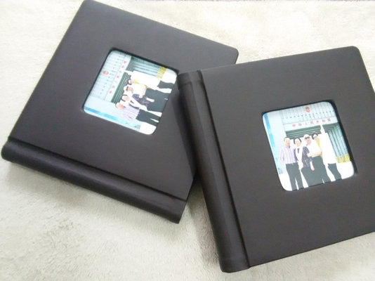 Fantastic Brown Leather Cover Flush Mount Albums For Photographers