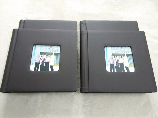 브라운 포도 수확 당을 위한 유일한 가죽 관례 홍조 산 앨범 11x14