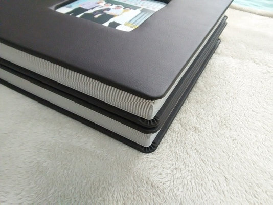 Fashion Flush Mount Leather Photo Albums 7 x 5 Round Corner Cover