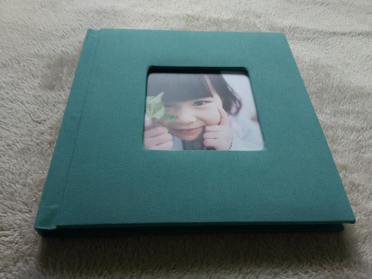 Stylish Vintage Fabric Kid Photo Album 10x10 RGB With Cut - Off