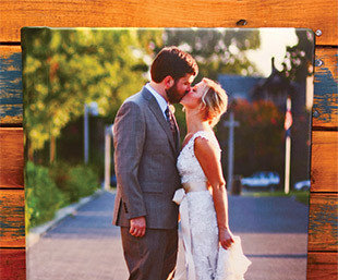 Personalized Contemporary Square 11 x 11 Photo Album Book For Pregnancy / Engagement