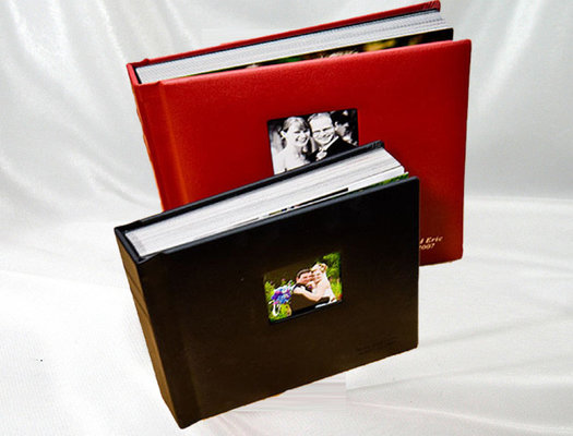 Luxury Personalized Leather Storybook Professional Wedding Photo Albums 8 x 12