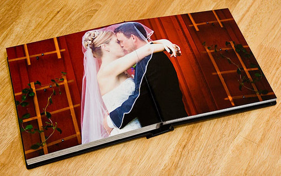 Beautiful Custom Flush Mount Wedding Albums 8 x 10 With 0.5mm-1.5 Mm Inner Pages