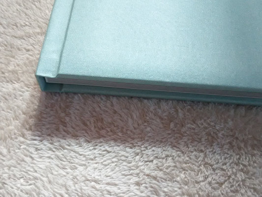 Flush Mount 5x7 Blue Digital Engagement Photo Album Covers Fabric , Waterproof