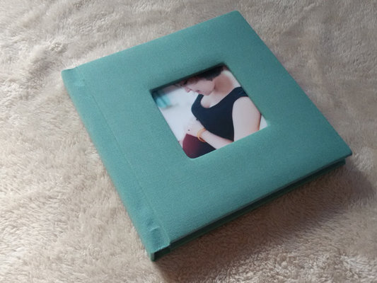12x10 Middle Friends Fabric Covered Photo Album , Personalised Family Photo Albums