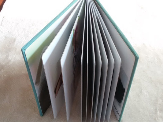 12x10 Middle Friends Fabric Covered Photo Album , Personalised Family Photo Albums