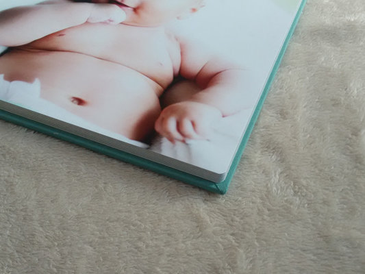12x10 Middle Friends Fabric Covered Photo Album , Personalised Family Photo Albums