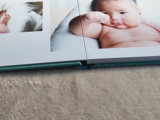 Individual Cyan Pregnancy / Birthday / Baby Girl Photo Album Design 12x12