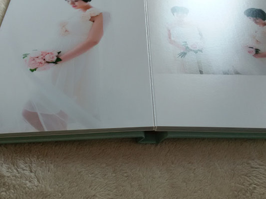 12x8 Love Friends Fabric Covered Photo Album With Gloss Lamination Paper