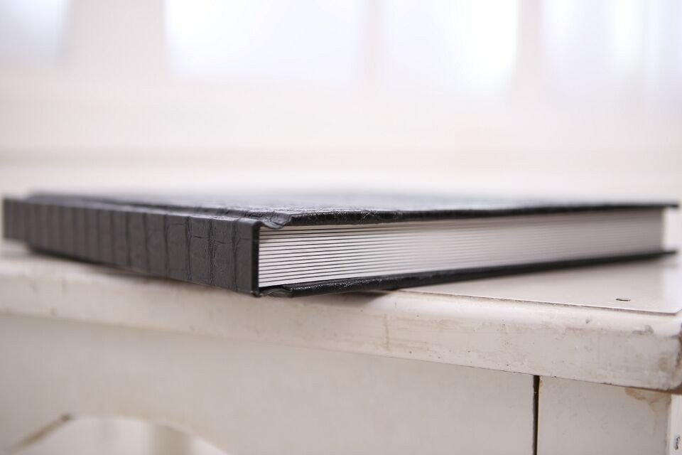 12 x 12 Professional Leather Photo Albums Wedding Album With Golden Words