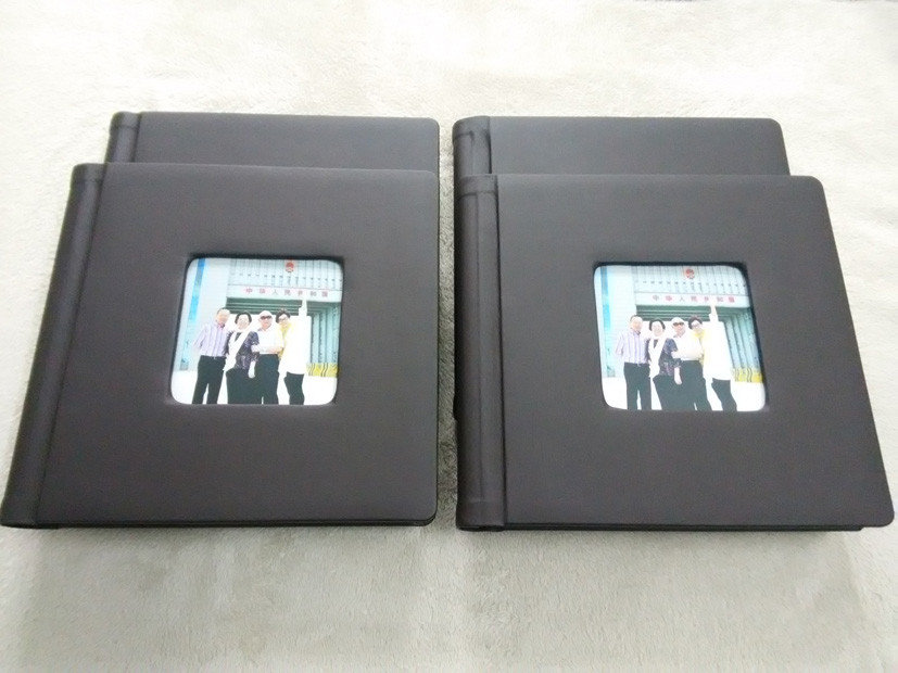 브라운 포도 수확 당을 위한 유일한 가죽 관례 홍조 산 앨범 11x14