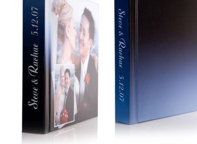 Professional Unique Blue 6 x 8 Magazine Style Photo Album For Wedding Anniversary