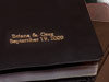 Black Vintage Cool Leather Custom Flush Mount Album 11x15 For Business