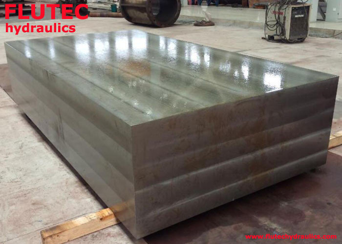 A36 Rough Machined Forging Plate Custom Mechanical Parts For Hydraulic Press Bolster