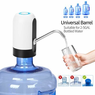 Electric Bottled Water Pump Automatic Portable Fit 2-5 Gallon Bottle USB Charging supplier