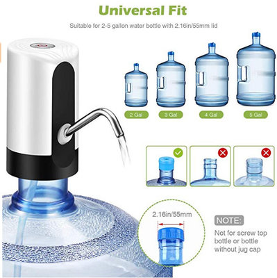USB Charging Bottled Water Pump For  Universal 2-5 Gallon Bottle Water Drinking supplier