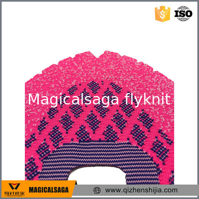 High quality fashion upper multicolor shoes woven flyknit vamp shoe upper