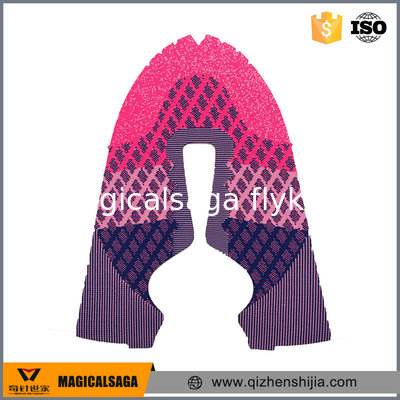 High quality fashion upper multicolor shoes woven flyknit vamp shoe upper