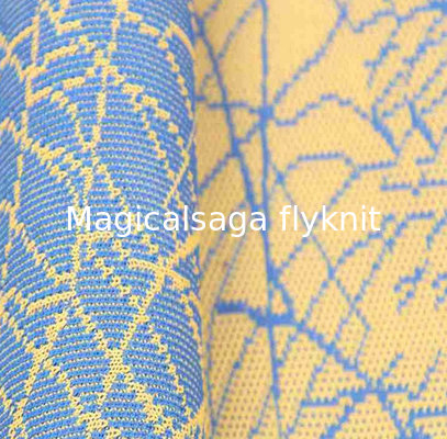 New design 100%polyester fabric high quality fly knit shoe fabric