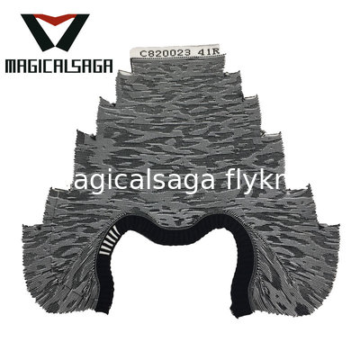 Elastic racer 3D flyknit fabric running shoes upper material for men