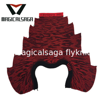 Elastic racer 3D flyknit fabric running shoes upper material for men