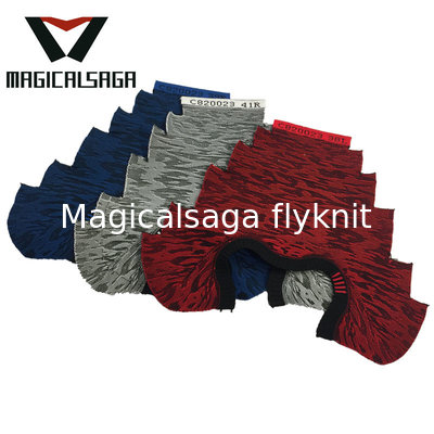 Elastic racer 3D flyknit fabric running shoes upper material for men