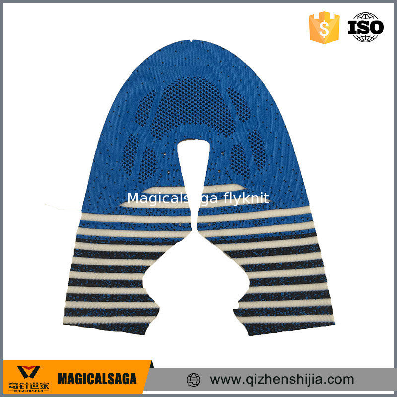 China manufacture light breathable OEM fly knitted shoes upper for sports shoes