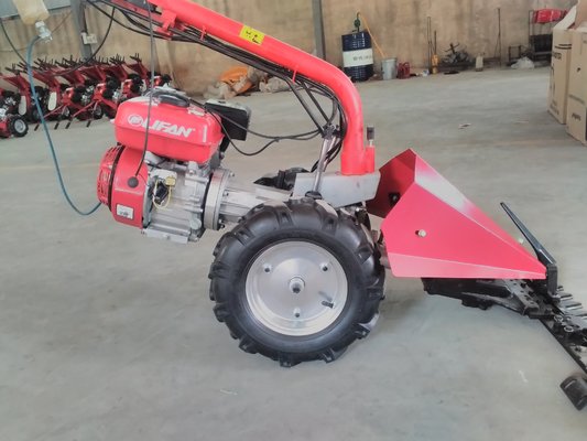 Anti-Slip Feature and Petrol/Diesel Power Type sickle bar mower /Mini tractor scythe mower