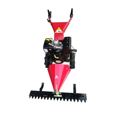 Diesel power scythe mower for garden grass mowing / walk behind sickle bar mower for sale