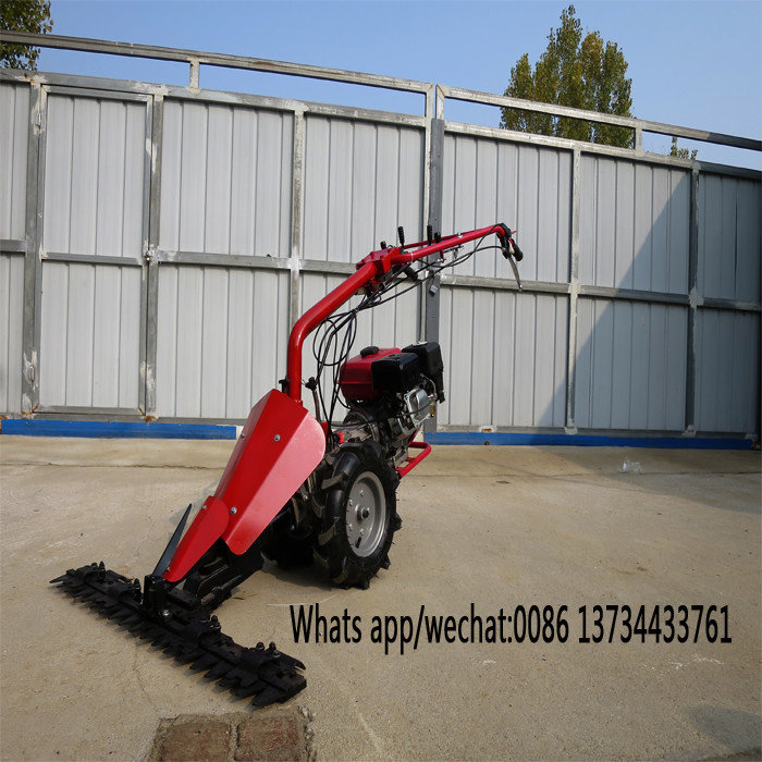 new model agricultural machinery gasoline and diesel engine mini tiller scythe mower, mini tractor scythe mower