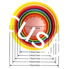 China Round Cookie Cutter Set Multi-size Fondant Cutter Two-sided Biscuit Fruit Cutter Multi-color Plastic Durable Sandwich supplier