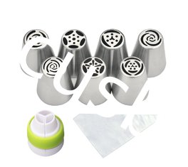 China Stainless Steel Large Size Icing Syringe Set DIY Nozzle+1Tri-Green Color supplier