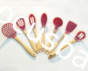 China Food Grade Silicone with Slotted Turner/Flipper, Spoon, Spatula, Ladle, Pasta Server, Strainer supplier