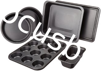 China FDA LFGB Certification Nonstick Bakeware Set round square pan muffin pan loaf pan cookie sheet supplier