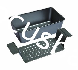 China Professional Non-Stick 2-Piece Healthy Miracle Meatloaf Pan Perfect Results Large Nonstick Loaf tin bakeware supplier