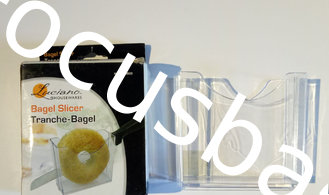 China FB122249 Pure PS material food-safety bagel cutter can customized shape & color supplier