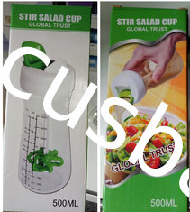 China FB132911 Super green style manual stir salad sauce bowl 500ml PP+PET+ABS supplier