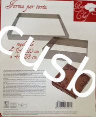 China FB136268 Extendable stainless steel 430 food-grade cake mold 24*20/46*38cm supplier