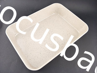 China Amazon hot selling Carbon Steel deep square Pan with Marble Non-stick coating supplier