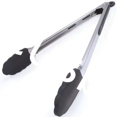 China Kitchen Tongs (INCREDIBLY DURABLE STAINLESS STEEL) Silicone Tips & Ergonomic Soft Grips Perfect Cooking Utensil supplier